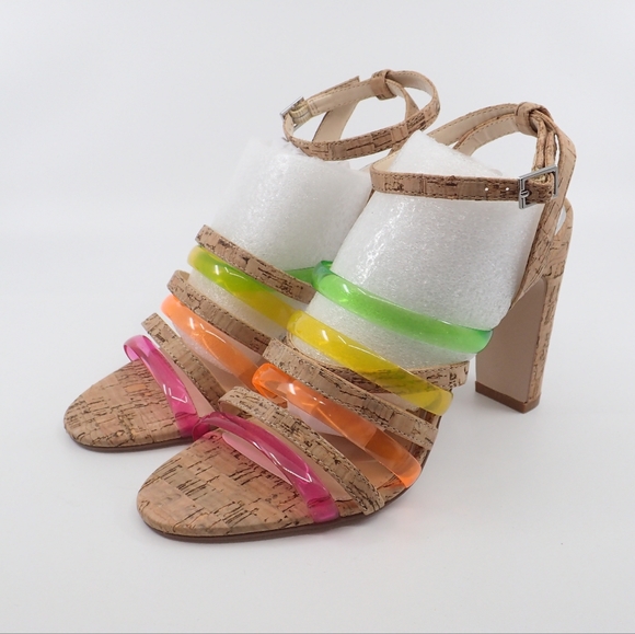 Jessica Simpson | Shoes | Jessica Simpson Cork Colorful Sandals 65 Nib ...